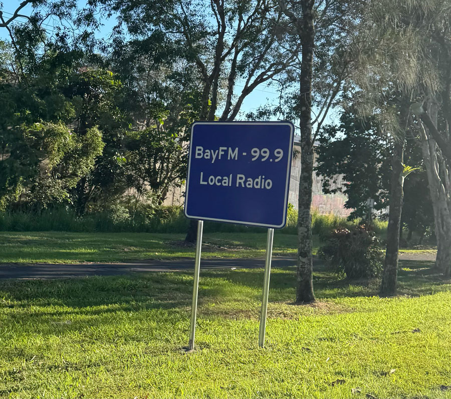New Bay FM Sign - BayFM